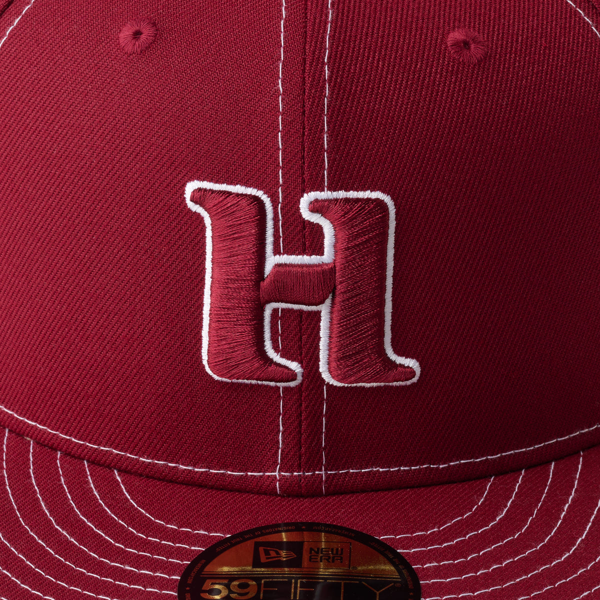 SYMBOL H LOGO 59FIFTY NEWERA - BURGUNDY – Hellrazor Online
