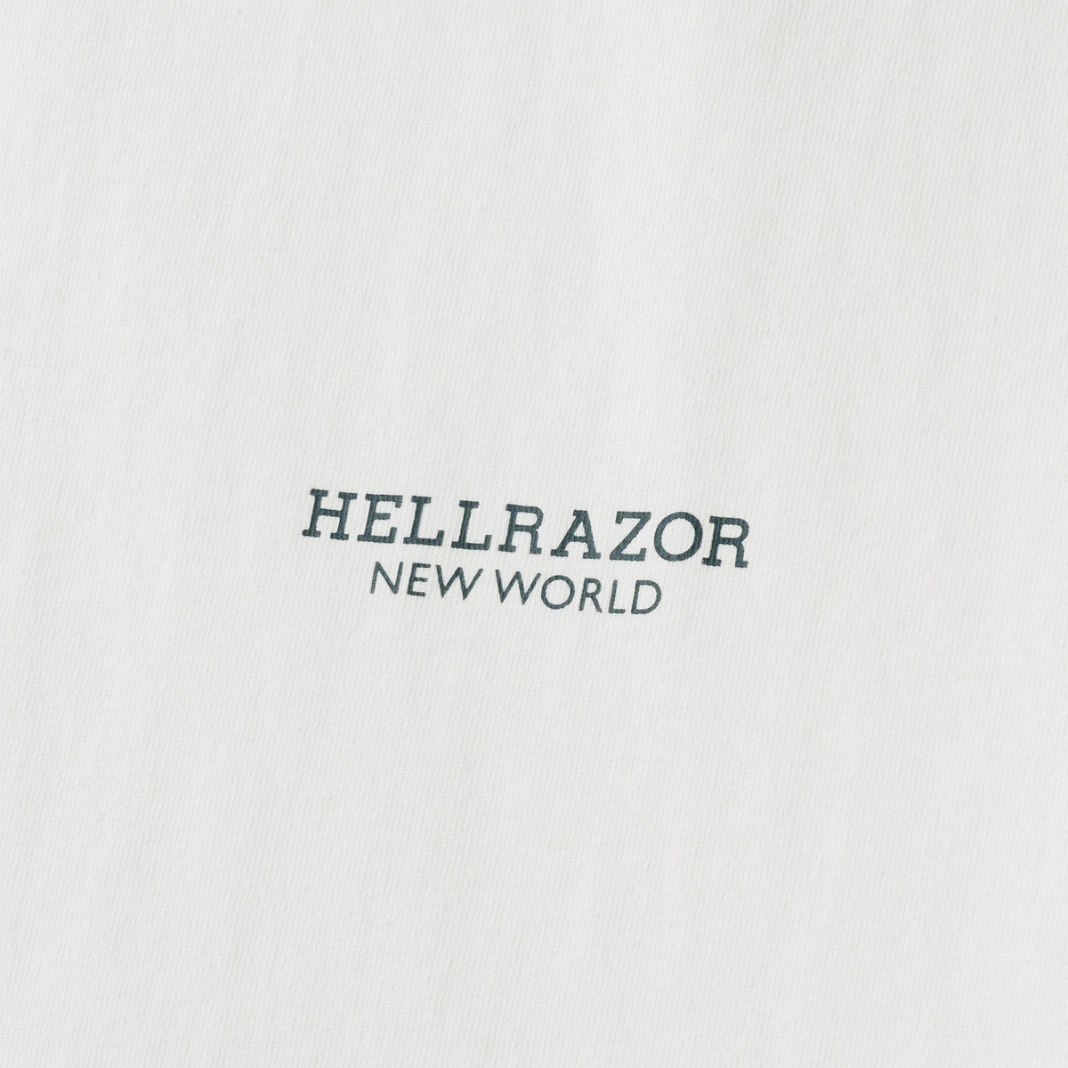BLOCK LOGO SHIRT - WHITE – Hellrazor Online