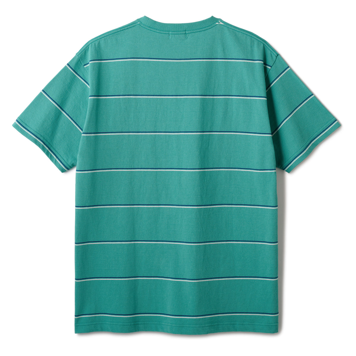 BLOCK LOGO PIN STRIPED SHIRT - TEAL – Hellrazor Online