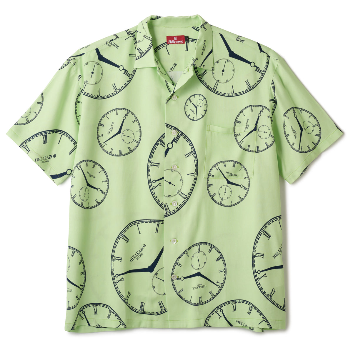 CLOCK WORK SHIRT - LIME GREEN – Hellrazor Online