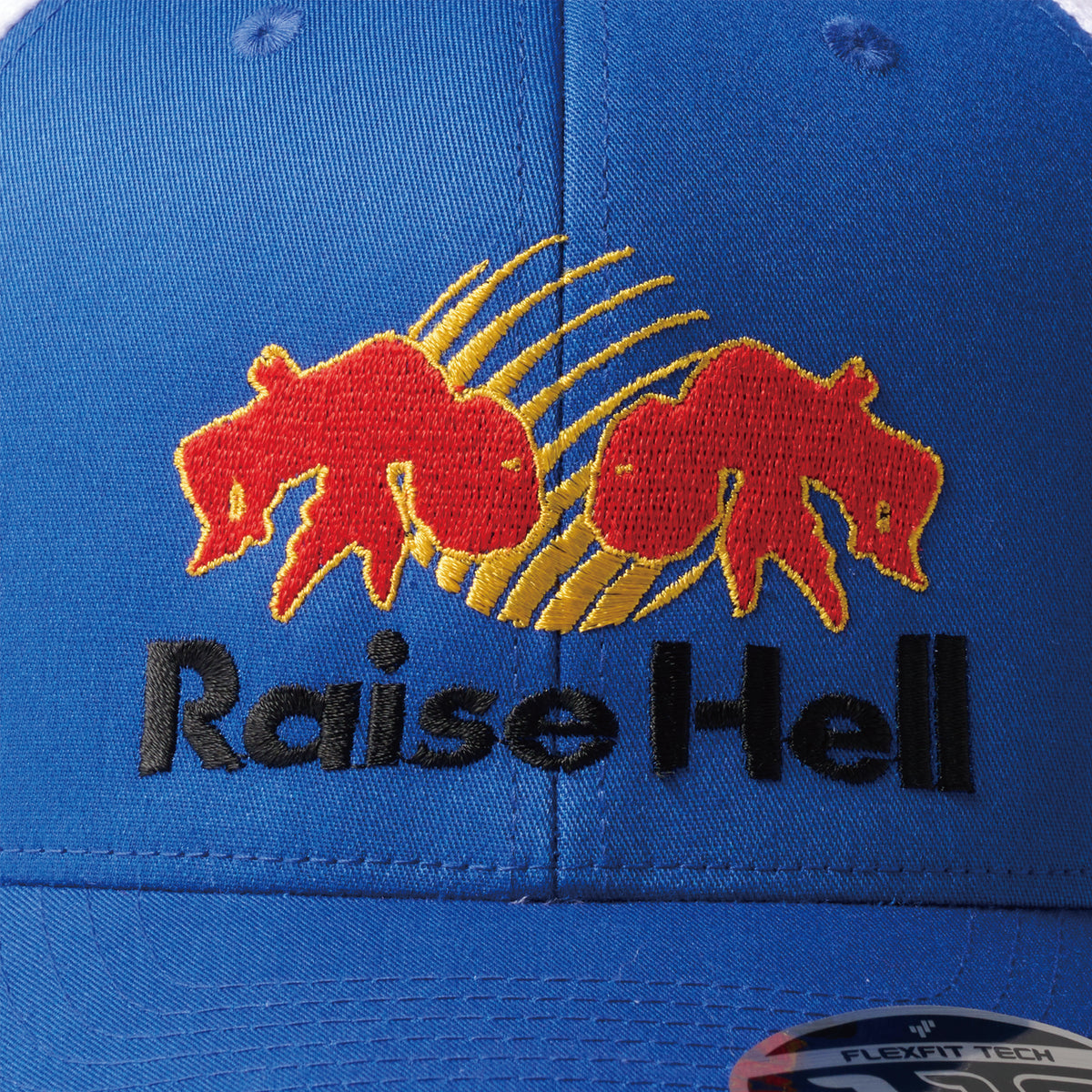 RAISE HELL TRUCKER CAP - ROYAL – Hellrazor Online